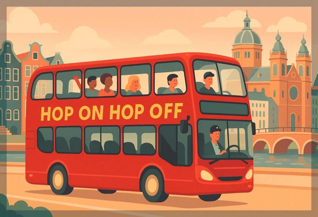 Hop on Hop off Buss | Upptäck Amsterdam med på en Hop on Hop off Buss